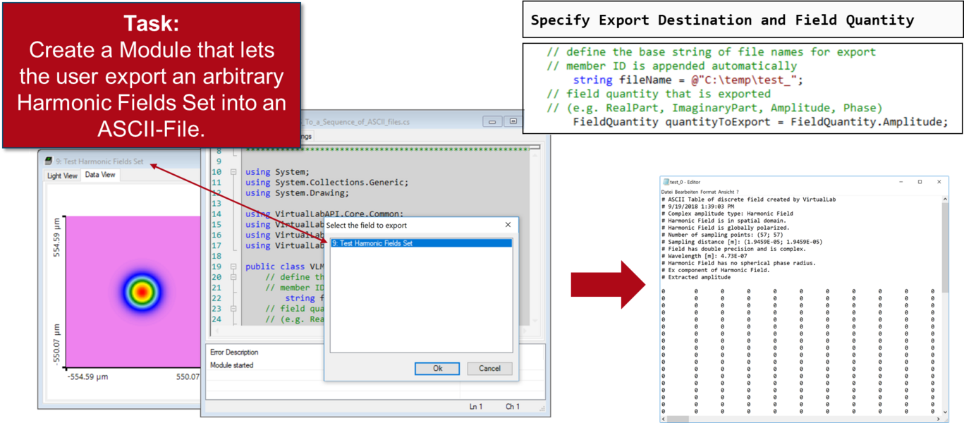 Export Harmonic Fields Sets into ASCII Files - LightTrans